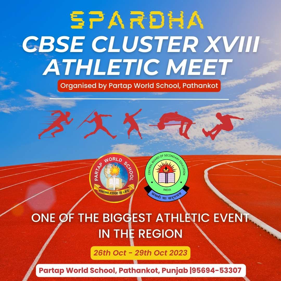 CBSE Cluster XVIII Athletics Meet 2023-24 - Partap World School